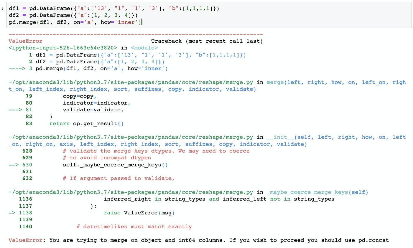 Valueerror You Are Trying To Merge On Object And Int64 Columns If You
