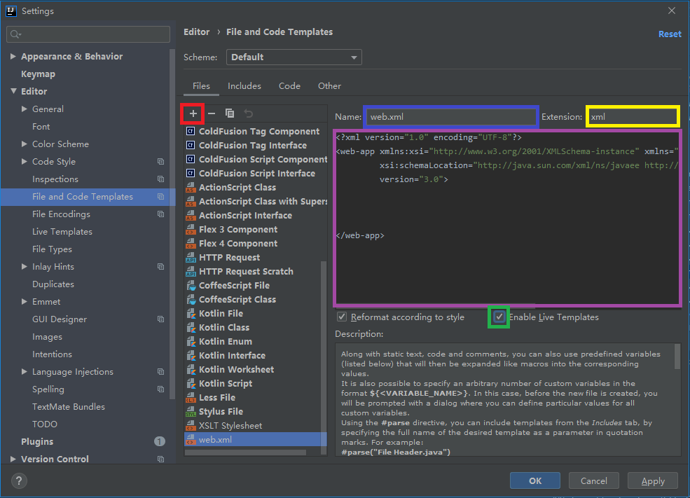 idea中怎么创建web.xml（idea中创建模板文件）_idea中创建web.xml文件-CSDN博客