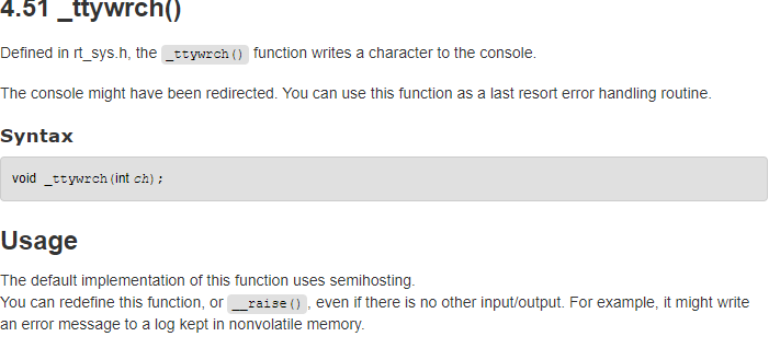 MDK编译常见错误（1）- Library reports error: __use_no_semihosting was request,but _ttywrch was ...