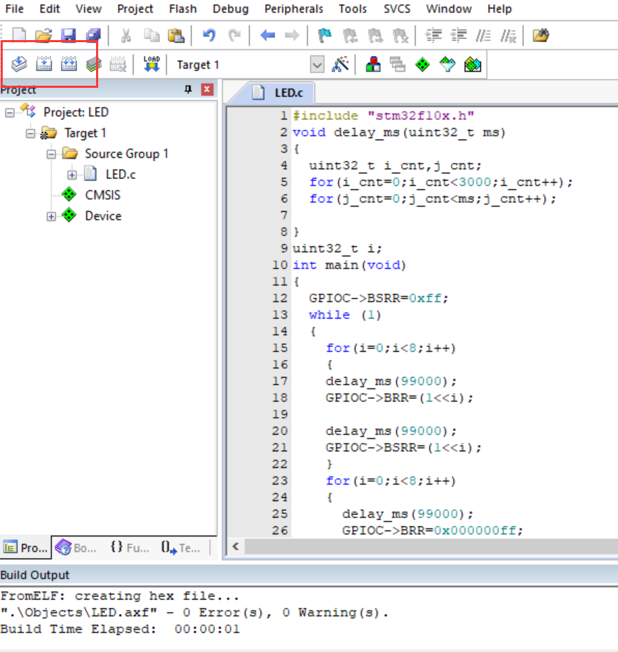 Proteus8.9仿真运行stm32程序（流水灯实验）_proteus stm32 program file-CSDN博客