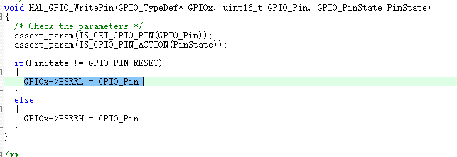GPIOx-＞BSRRL = GPIO_Pin； struct “＜unnamed＞“ has no field “State“_struct " " has no field "bsrrl ...