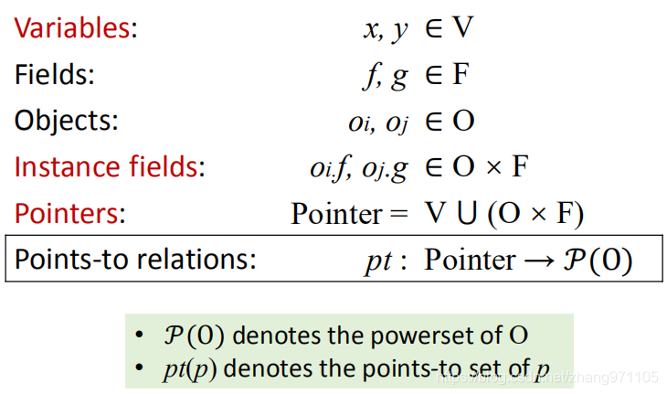【软件分析静态程序分析学习笔记】8指针分析基础知识pointer Analysis Foundations指针分析 Ptpointer O的幂集 Csdn博客