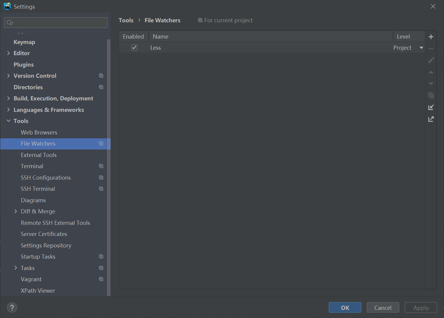WebStorm配置less（解决Failed to run File Watcher ‘Less‘./不是有效的 Win32 应用程序。）_webstrom无法运行watch less-CSDN博客