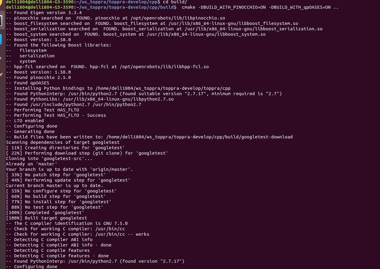 TOPPRA 时间优化算法的轨迹规划安装记录-CSDN博客
