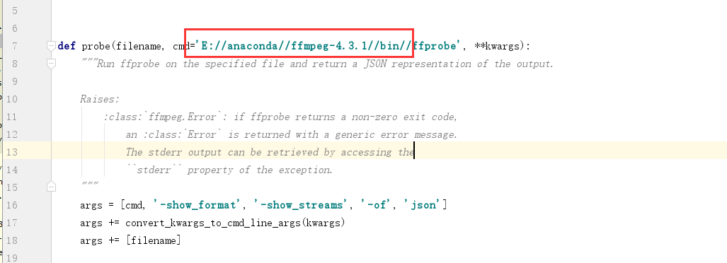 解决python调用 Ffmpeg时 ‘ffmpeg‘ 不是内部或外部命令也不是可运行的程序ffmpeg 不是内部或外部命令也不是可 