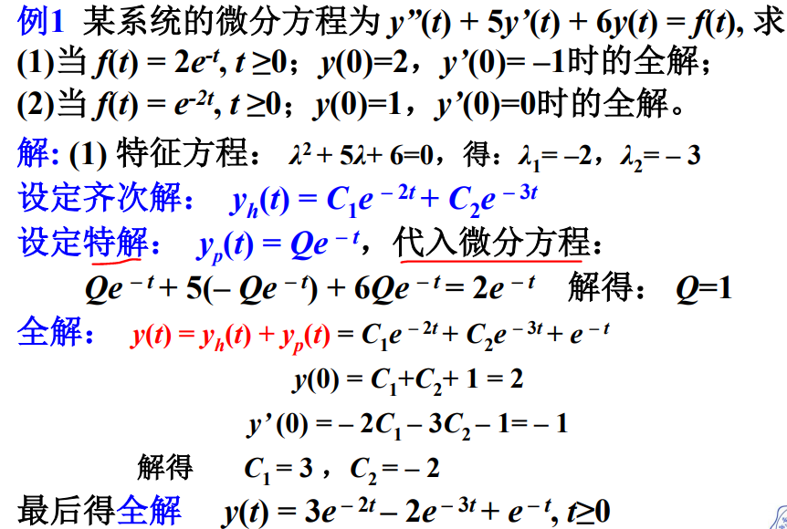 【信号与系统】(五)连续系统的时域分析 —— Lti连续系统的响应连续lti系统的时域经典分析法ppt Csdn博客
