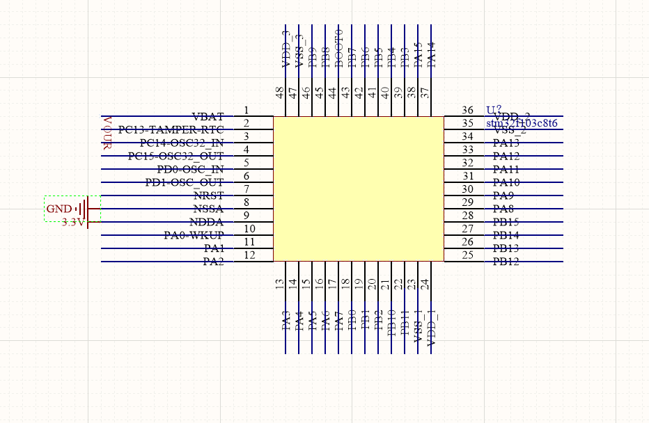 运用AD绘制stm32最小原理图_atm32单片机在ad10中怎么画-CSDN博客