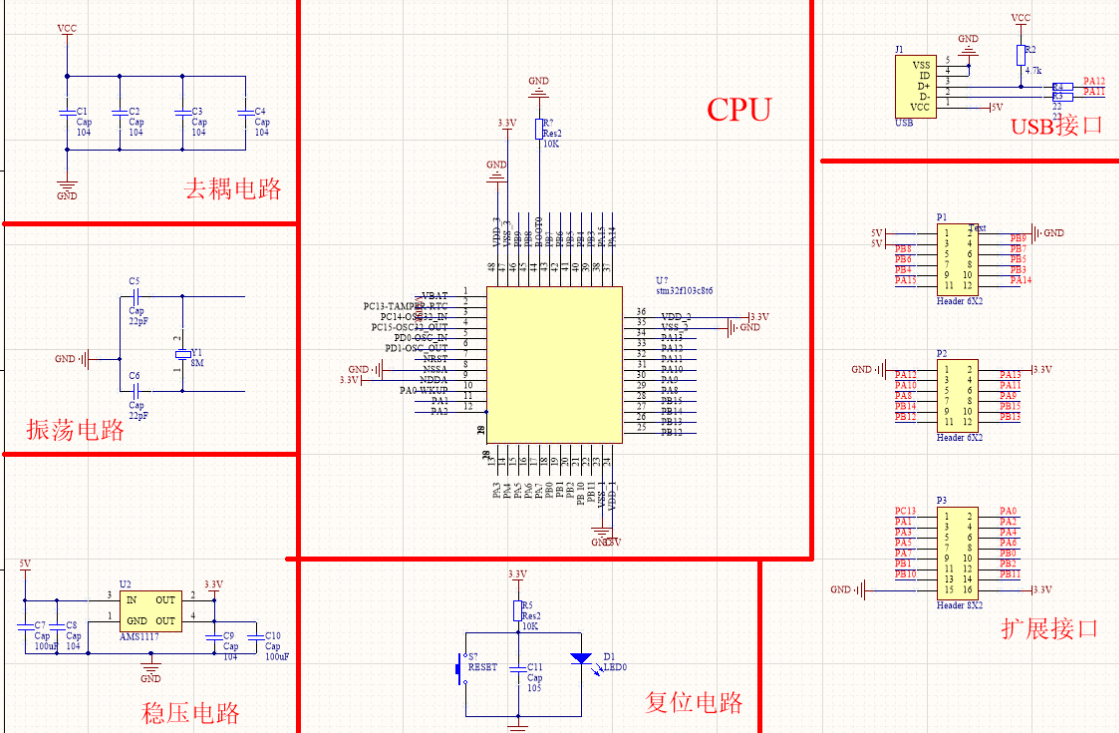 运用AD绘制stm32最小原理图_atm32单片机在ad10中怎么画-CSDN博客
