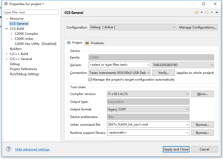 使用CCS创建一个C2000的project_.ccsproject-CSDN博客