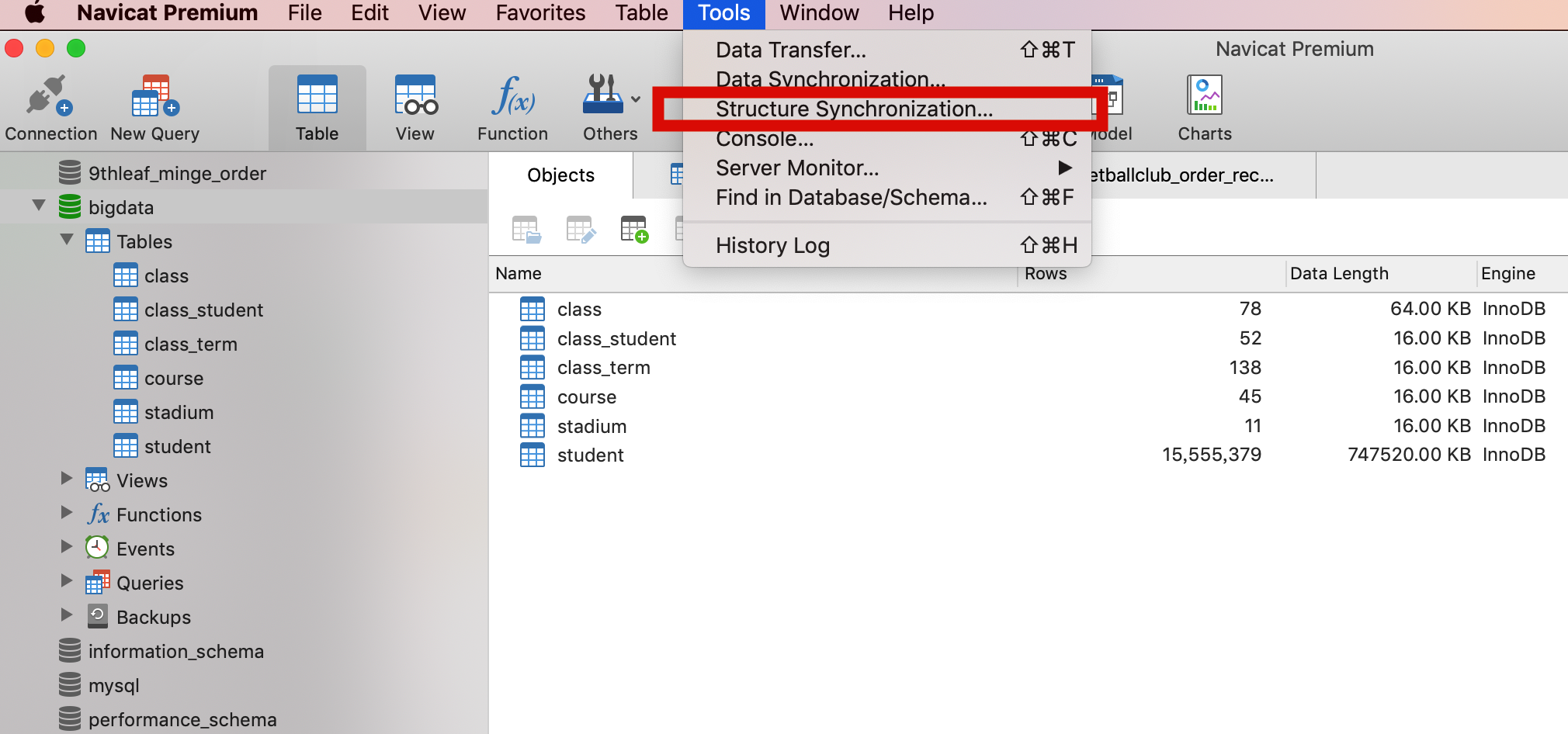 使用navicat实现mysqldiff对比功能，并输出执行sql-CSDN博客