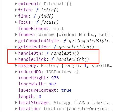 在html标签中使用onclick绑定事件时 报错 Uncaught ReferenceError: handleClick is not defined_at ...