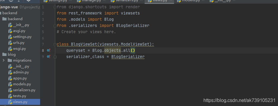 Django Rest Framework Vue 前后端分离开发示例sample Drf Vue开发 Csdn博客