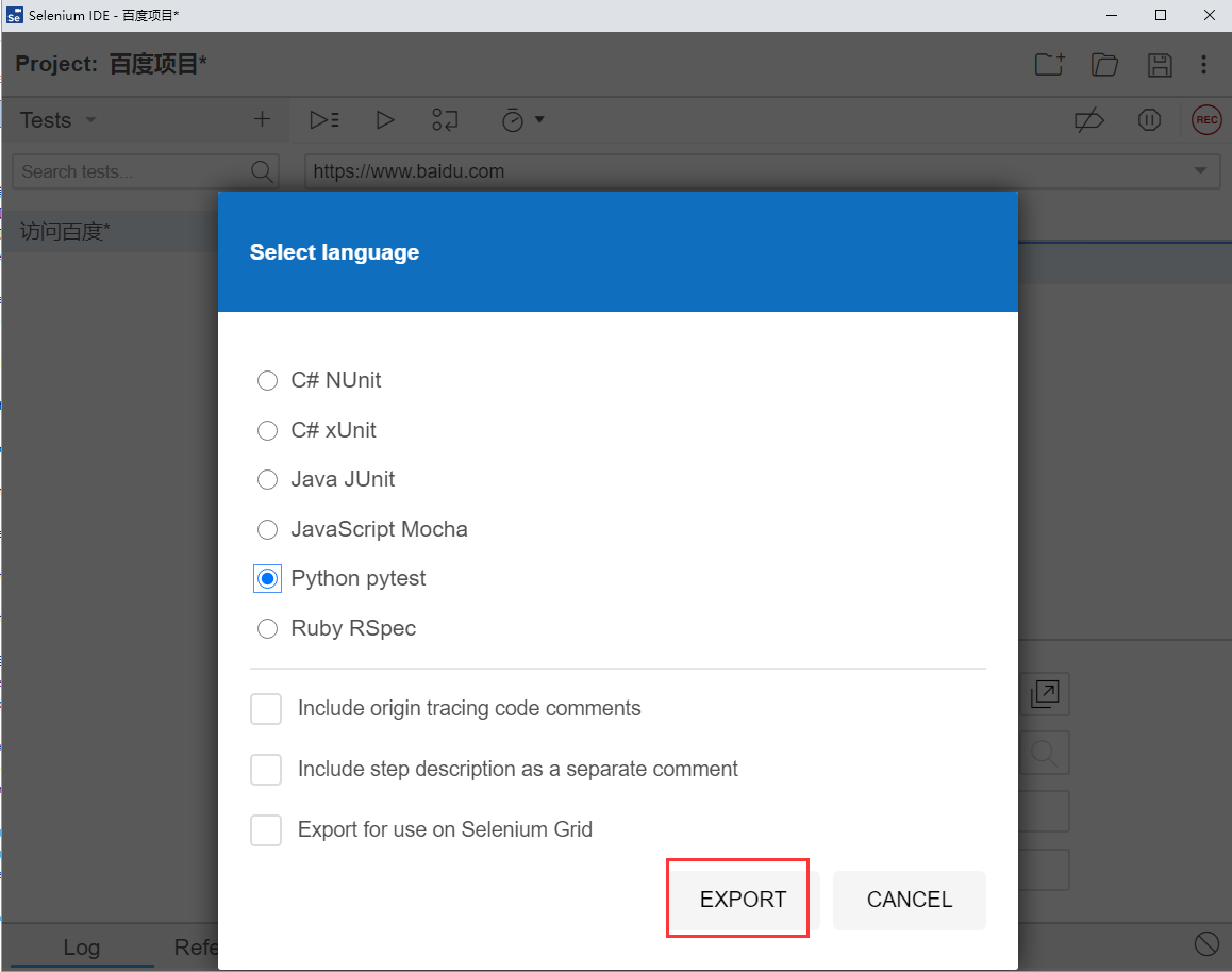 Selenium IDE Chrome浏览器录制UI自动化脚本-CSDN博客