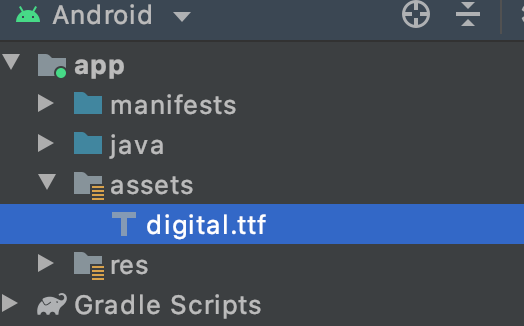 Android LED电子表时钟字体digital font-CSDN博客