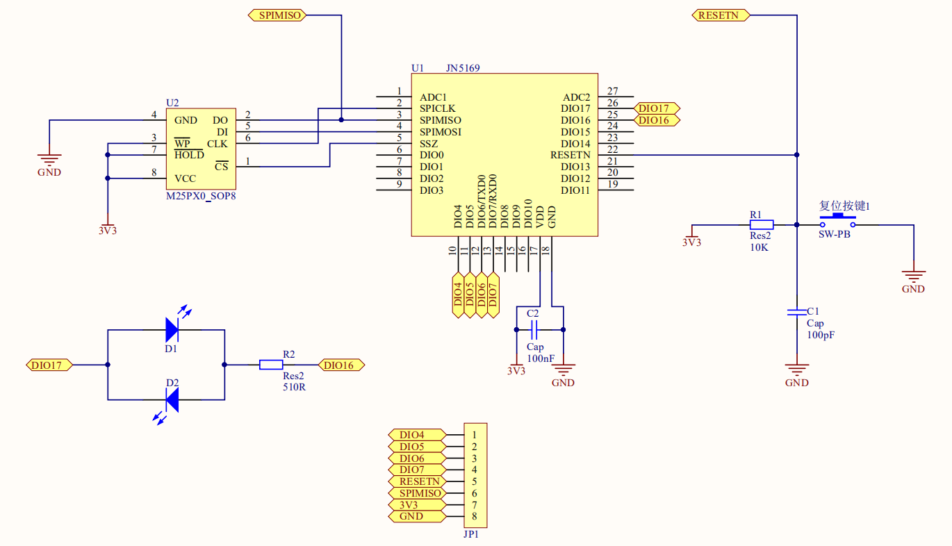 NXP JN5169 USB Dongle 原理图_linux jn5169-CSDN博客