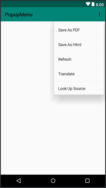 Popupmenu的简要使用 Csdn博客 