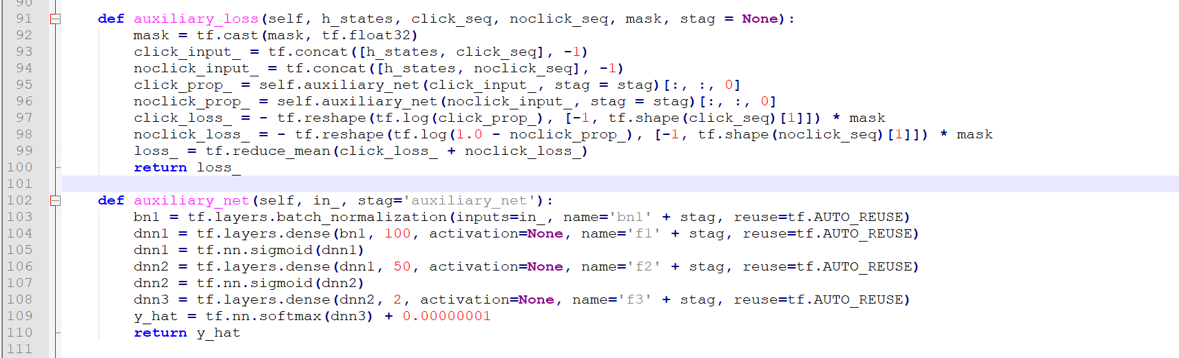 阿里 CTR模型 DIEN 代码解读_dien 源码-CSDN博客
