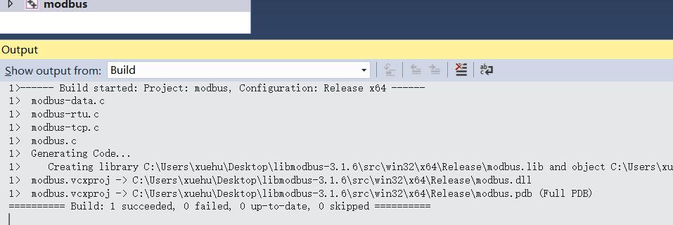 Windows下vs源码安装64位libmodbus_libmodbus wsock-CSDN博客