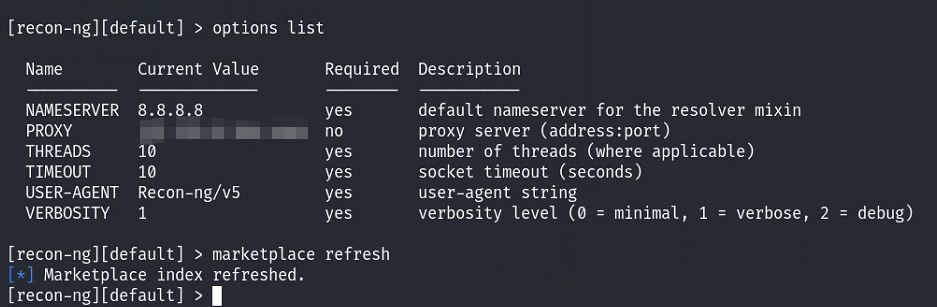 关于RECON-NG相关问题解决_recon-ng unable to synchronize module index-CSDN博客