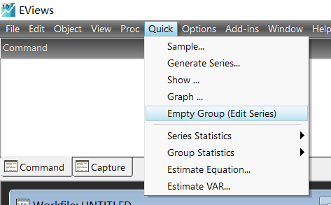 EVIEWS 学习基本操作+数据输入 01_eviews ls-CSDN博客