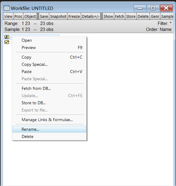 EVIEWS 学习基本操作+数据输入 01_eviews ls-CSDN博客