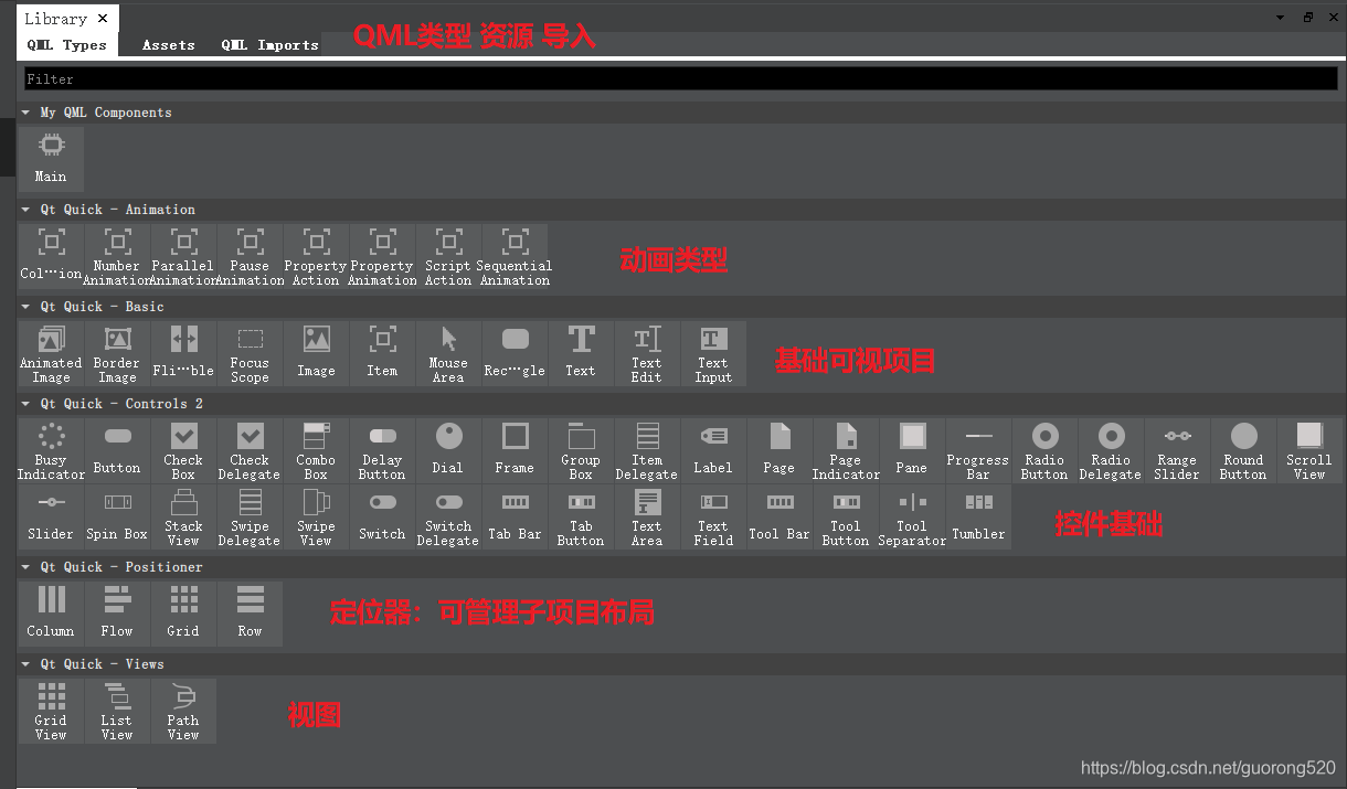 Qml入门 设计器详解(拖拽添加控件)qml设计器 Csdn博客 1492