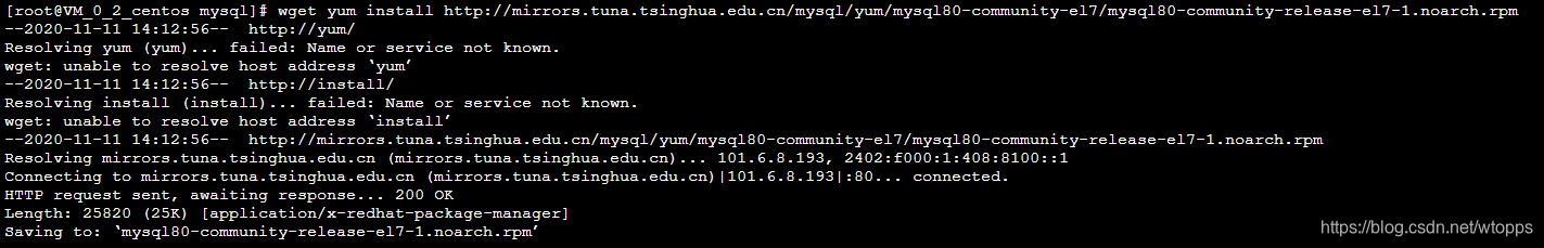 Centos7 Mysql8 0 国内镜像源安装 Linux版mysql8国内镜像源 Csdn博客