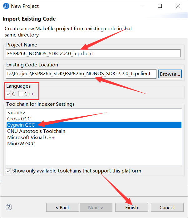 ESP8266 Windows开发环境搭建（IDE1.5）_安信可ide1.5烧录-CSDN博客