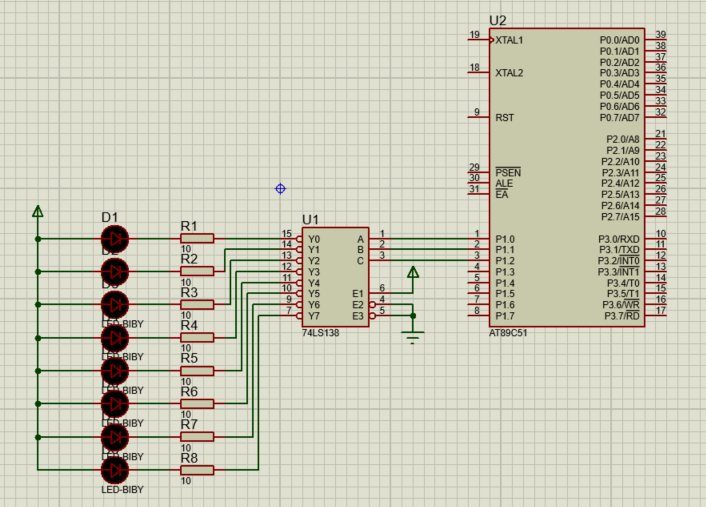 51单片机：74LS138译码实验_74ls138仿真代码-CSDN博客