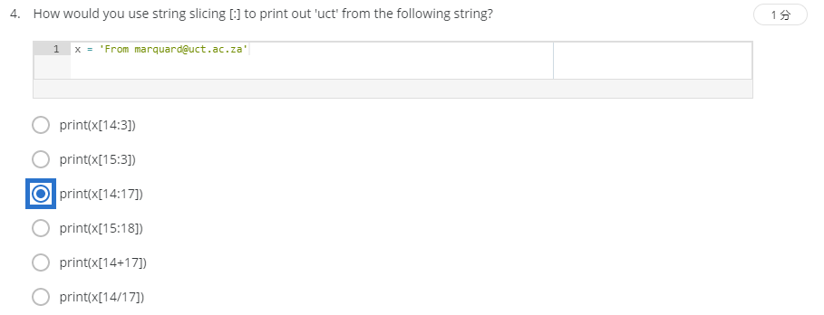【Python for Everybody(Python Data Structures)】Week 1 | Chapter 6 题目汇总_python data structure ...