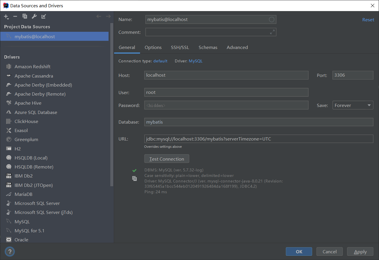 IDEA连接数据库失败报错@localhost failed. [08001] Could not create connection to database server_idea报错 no ...