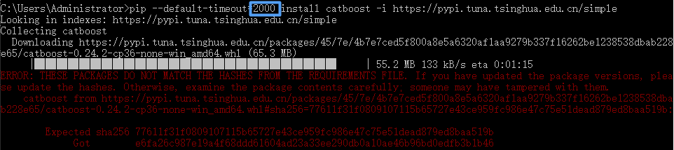 【pip】快速解决 pip 下载安装超时问题 (ReadTimeoutError)_pip read timed out-CSDN博客