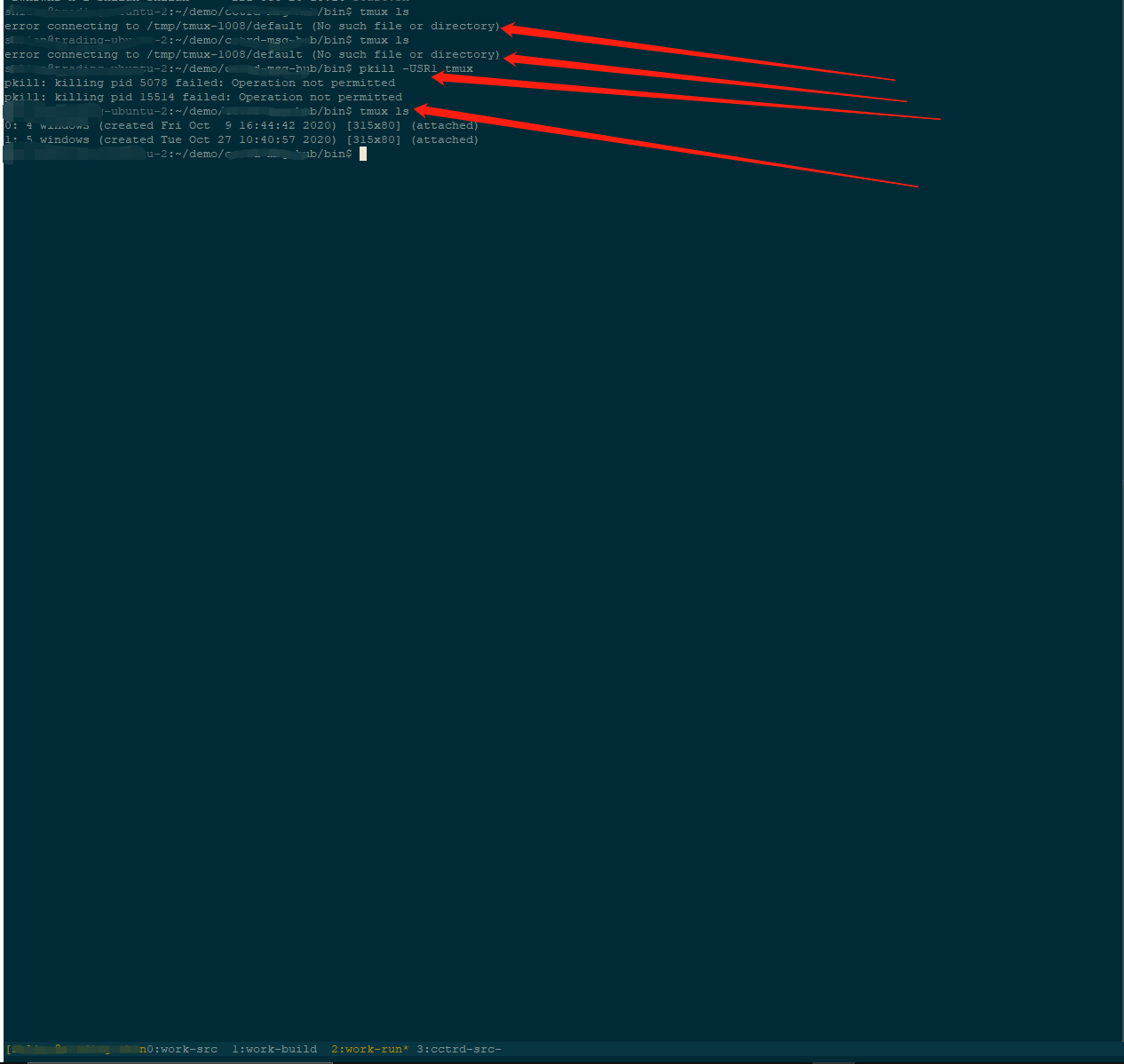 error connecting to /tmp/tmux-_服务器tmux路径不对-CSDN博客