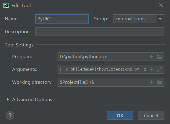 如何用pycharm将.ui文件转换为.py文件(内含出错解决方法）_pycharm将ui文件转换成py-CSDN博客