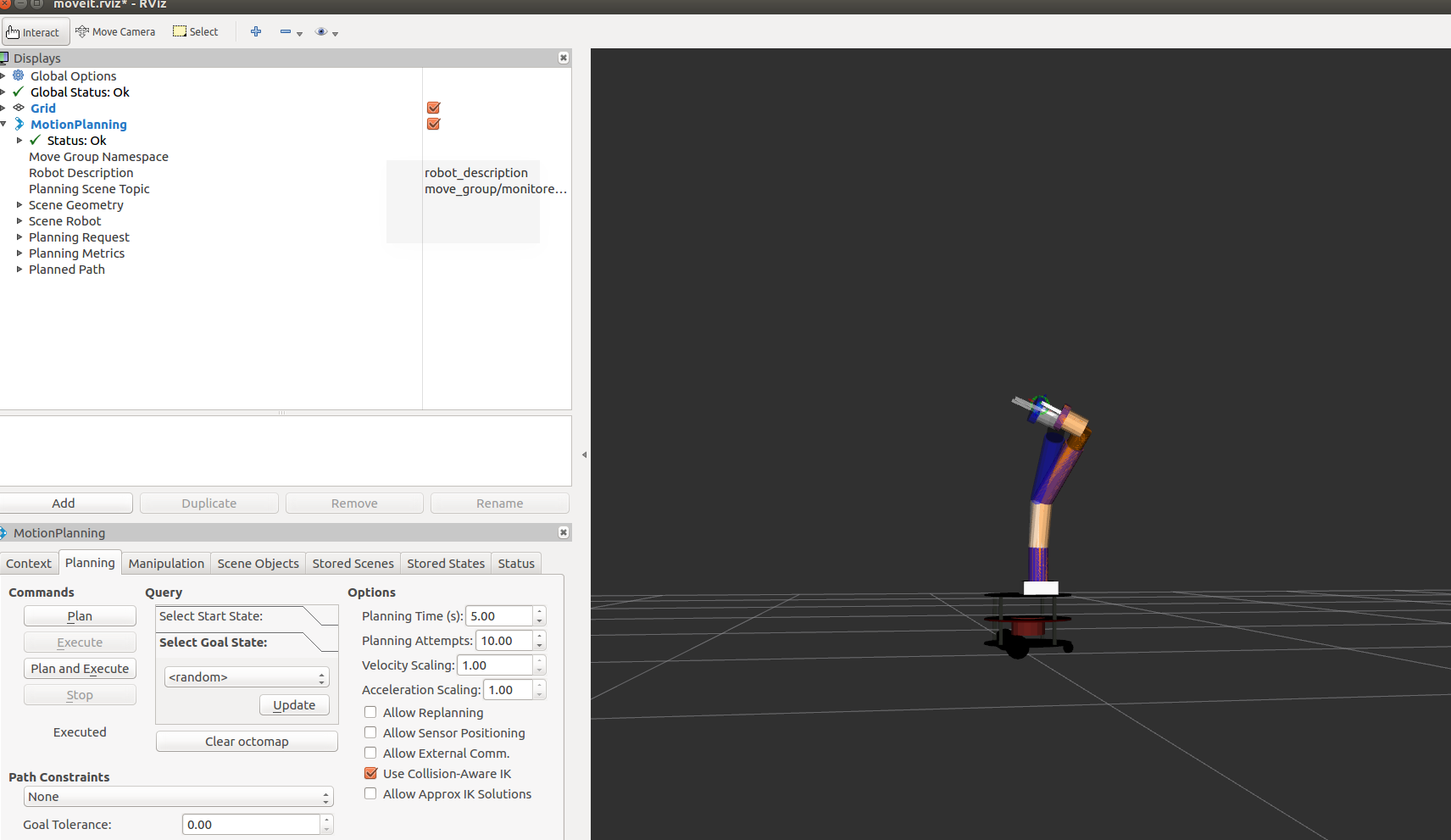 ROS下移动机械臂导航与Moveit!抓取仿真实现_moveit 抓去-CSDN博客