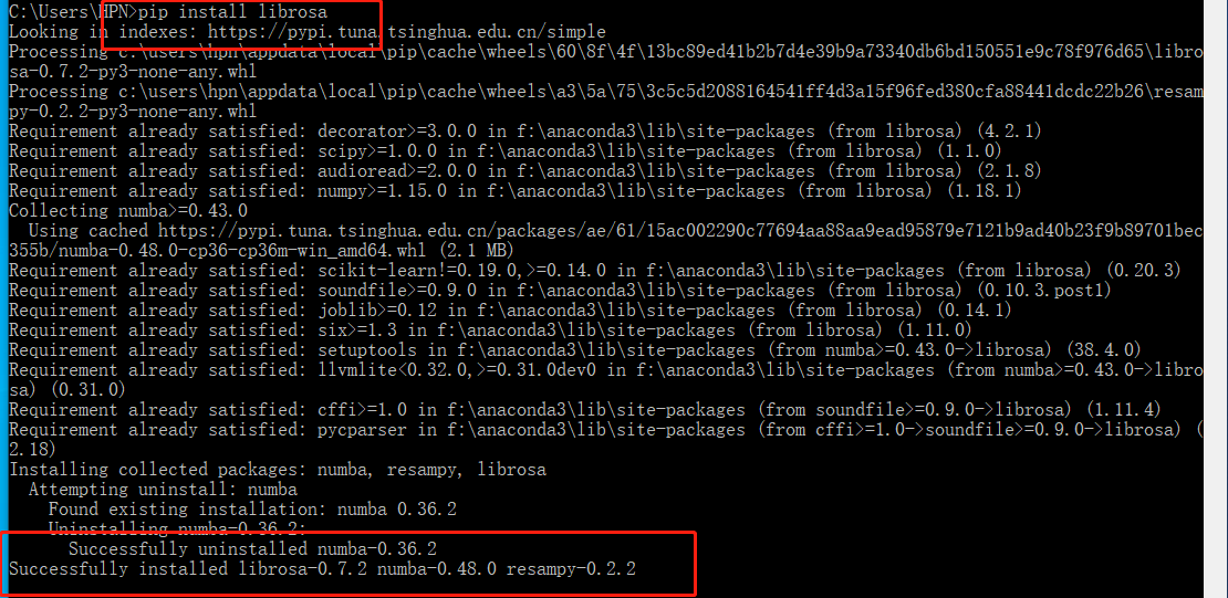 解决ERROR: Cannot uninstall ‘llvmlite‘. It is a distutils installed project and thus we cannot ...