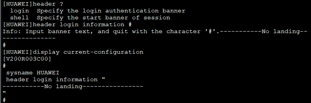 Huawei router switch eNSP configuration commands - Programmer Sought
