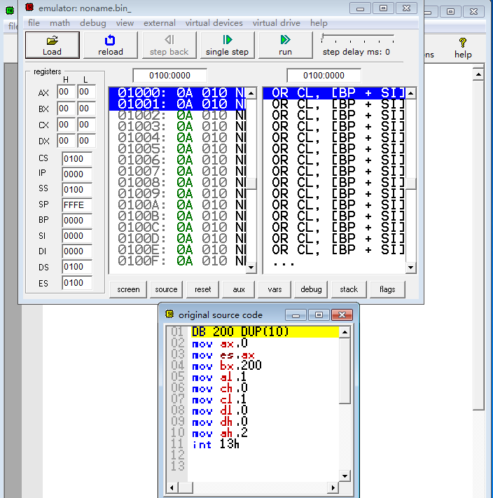 int 10H interrupción - programador clic