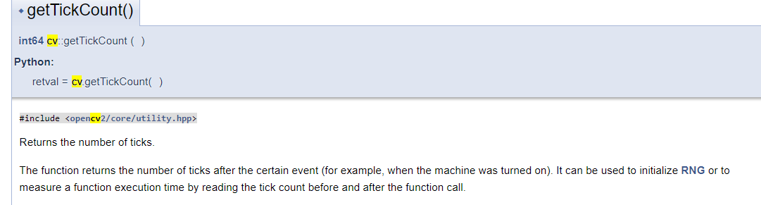 OpenCV__Python通过getTickCount计算程序运行花费的时间__教程5_cv::gettickcount()-CSDN博客