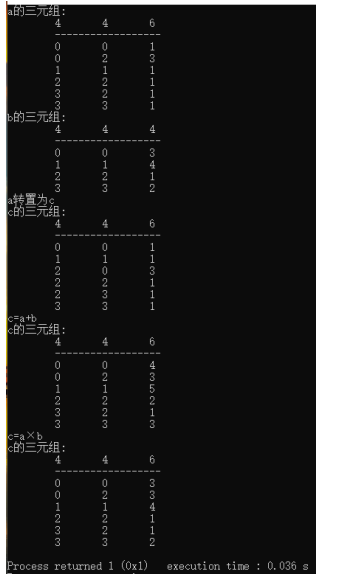 【数据结构】实现稀疏矩阵（采用三元组表示）的基本运算c语言c实现（代码有注释）实现稀疏矩阵采用三元组表示的基本运算 Csdn博客