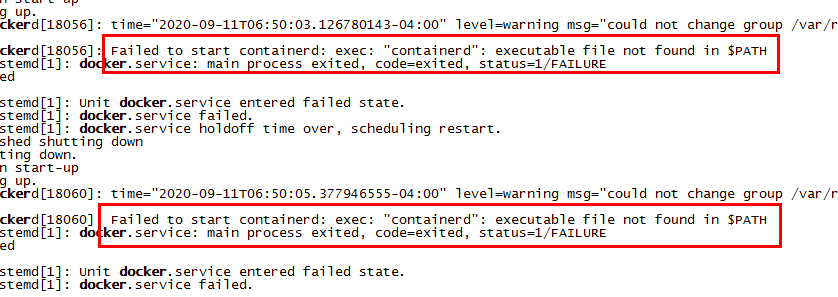 docker在线、离线安装、报错解决_failed to start containerd: exec: "containerd": ex-CSDN博客