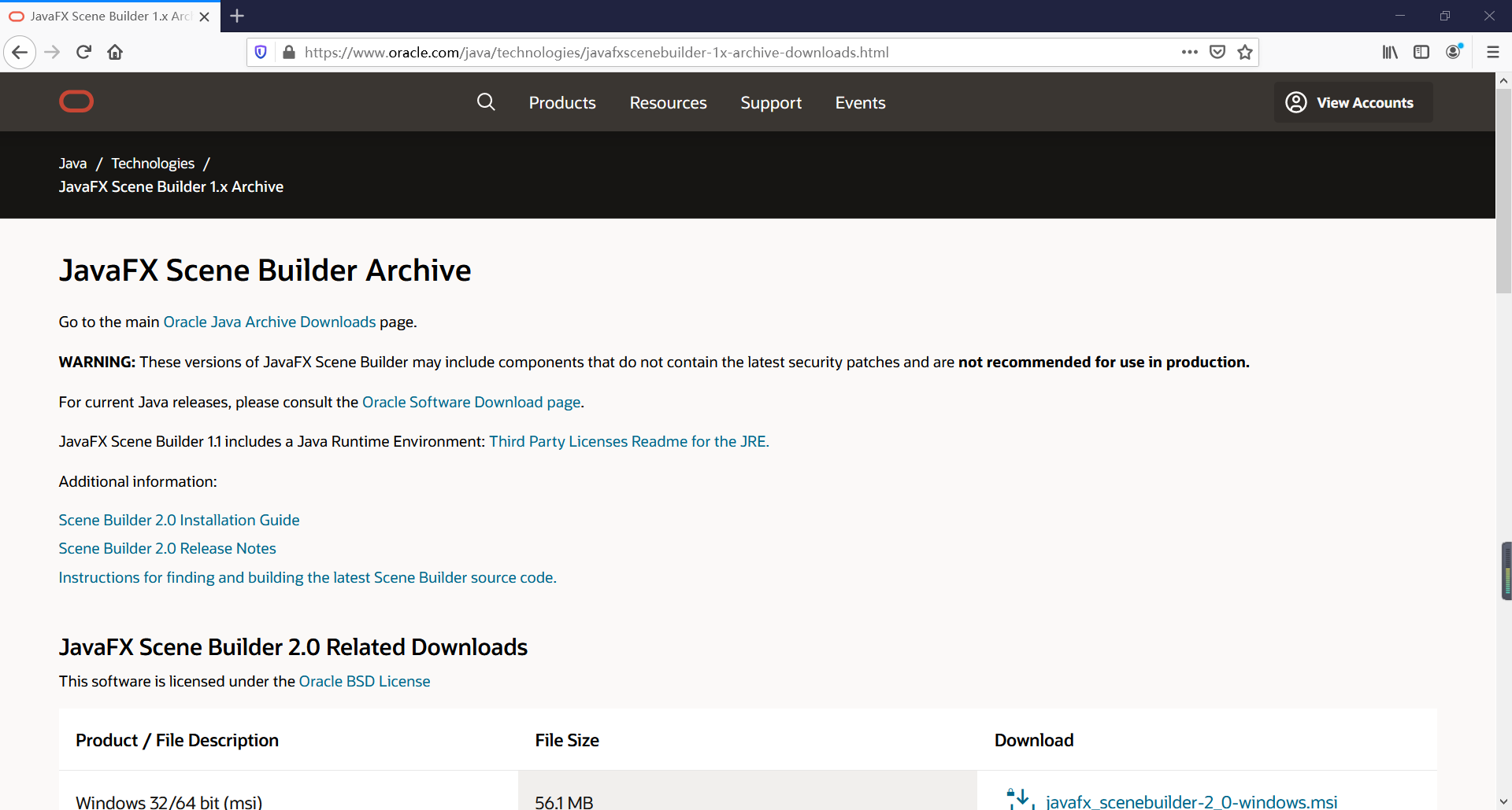 JavaFX Scene Builder的详细下载与安装_scene builder下载-CSDN博客