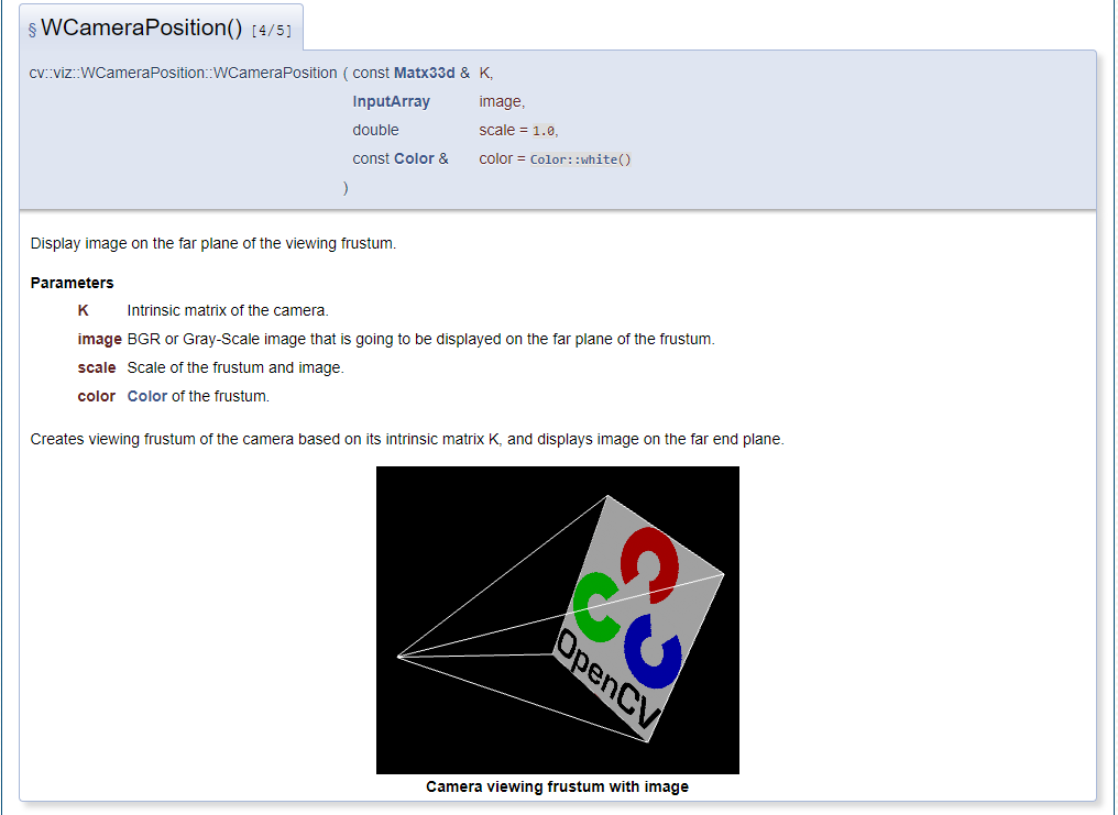 2. OpenCV 可视化（Viz）——相机视锥_相机视锥 可视化-CSDN博客