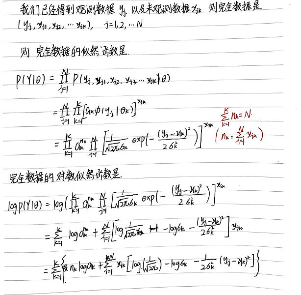 统计学习方法笔记 Em算法的应用（对高斯混合模型进行参数估计 内含python实现高斯混合模型参数估计 Csdn博客 5998