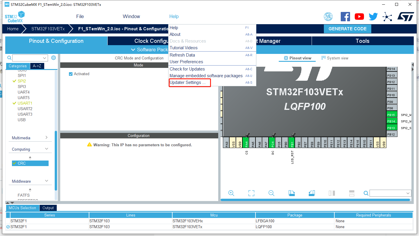 STM32F103VET移植STemWIN SPI接口LCD液晶屏 ILI9341_stm32 spi ili9341-CSDN博客