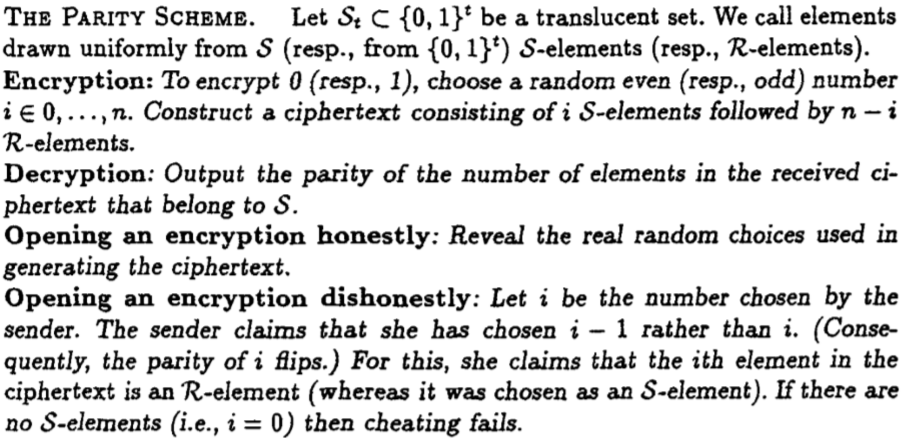 Deniable Encryption(CRYPTO 97‘) [Ran Canetti, Cynthia Dwork, Moni Noar ...