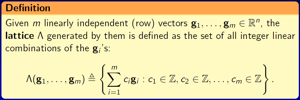 Lattice原理及在通信中的应用 1 Lattice 基础_lattice function-CSDN博客