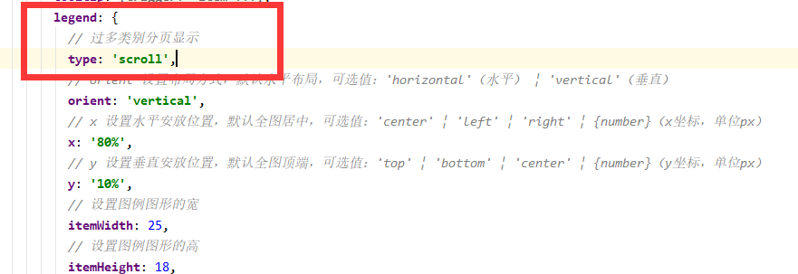 ECharts set scroll legend - Programmer Sought