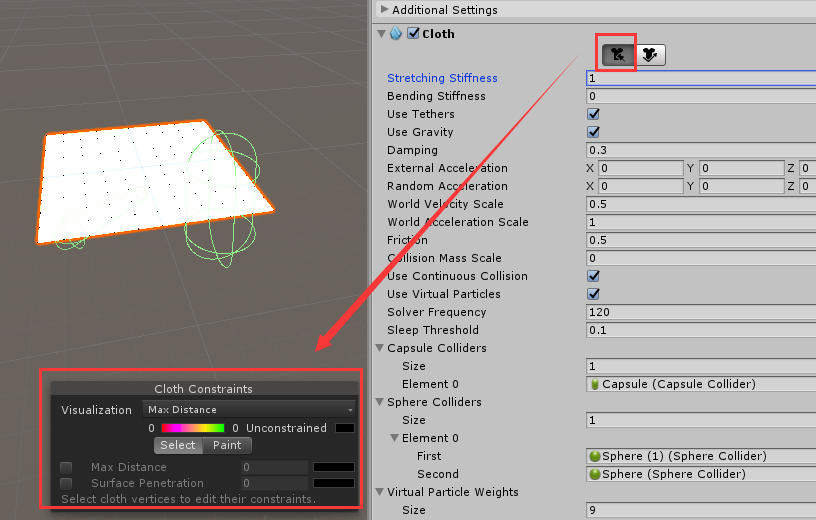 Unity3D 布料系统 And Cloth Constraint 及 Mesh双面渲染_unity2021中为地面plane添加双面材质-CSDN博客