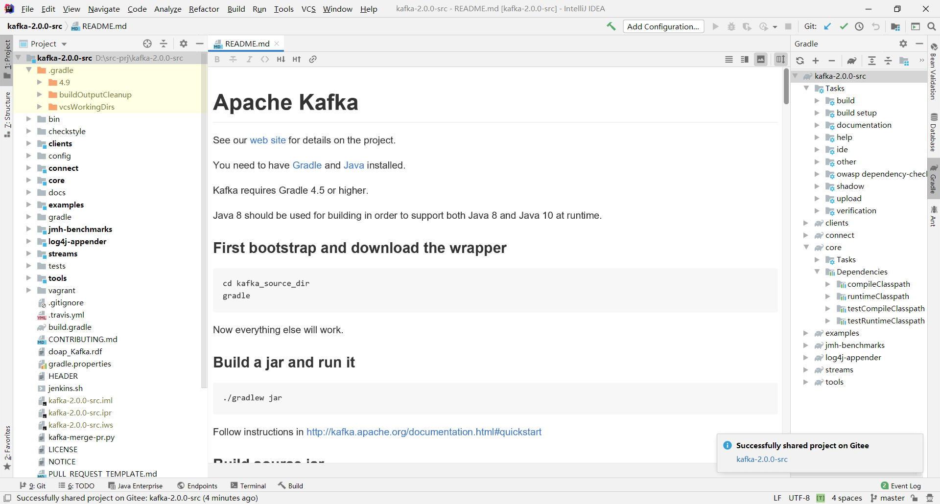 深入Kafka源码01: 入门、Kafka2.0源码搭建(Gradle配置)_kafka是gradle_pub.ryan的博客-CSDN博客